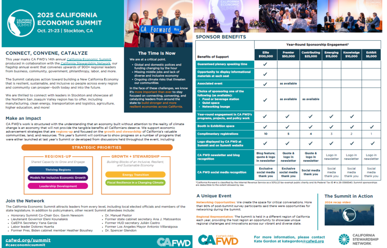 California Economic Summit - California Forward - Opportunity for All